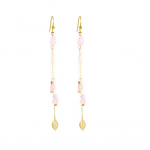 Boucles d’Oreilles Pendantes Douce Romance – Acier Inoxydable et gemmes ...